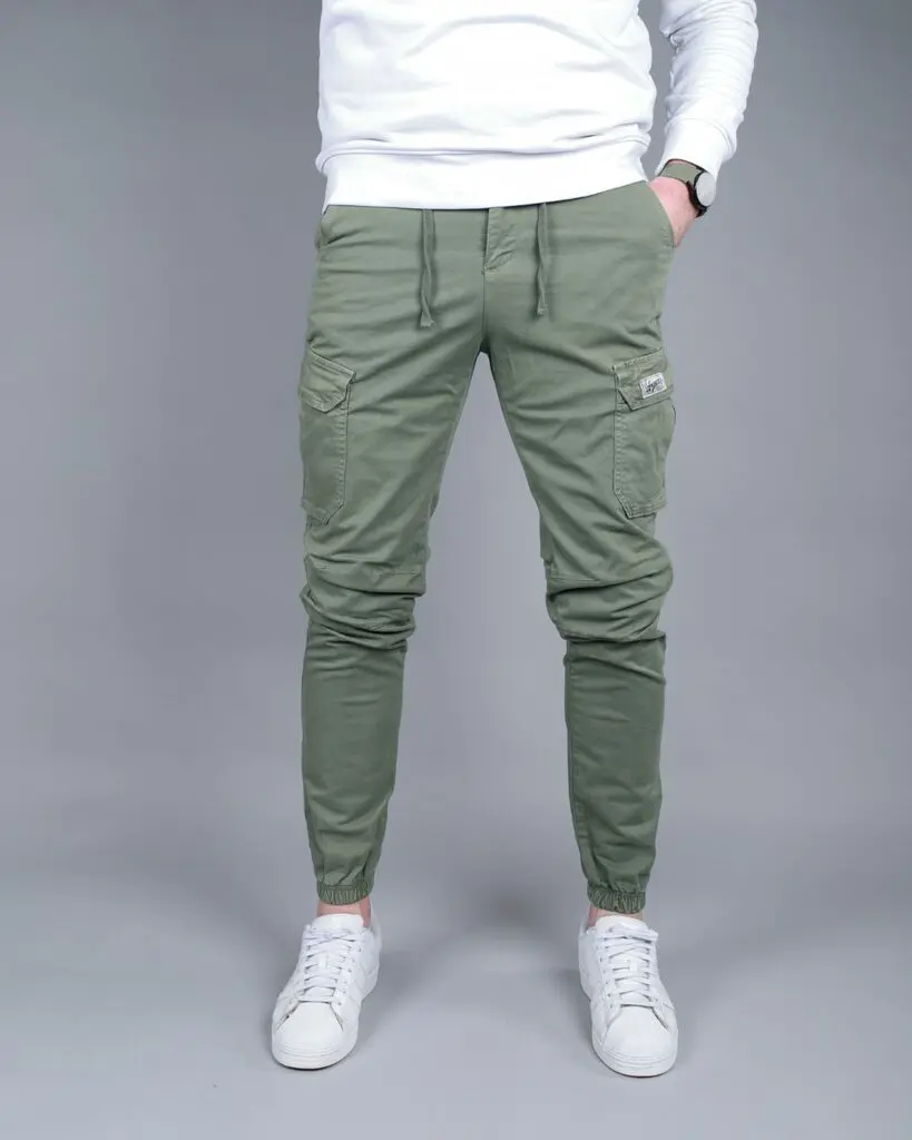 Denistar Muške pantalone 100/2865, Kargo, Zelene