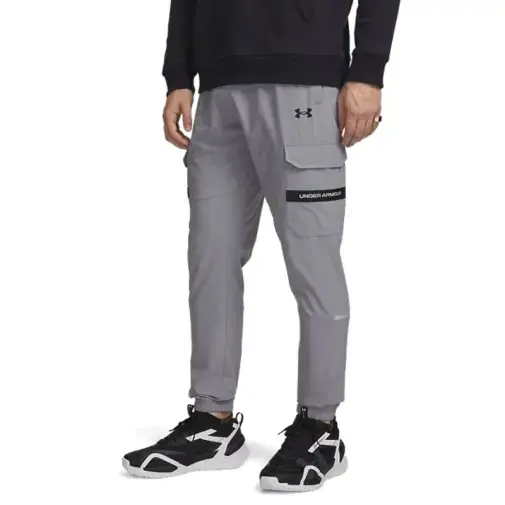 Under Armour Muški donji deo trenerke Ua Tech Utility Woven, Sivi