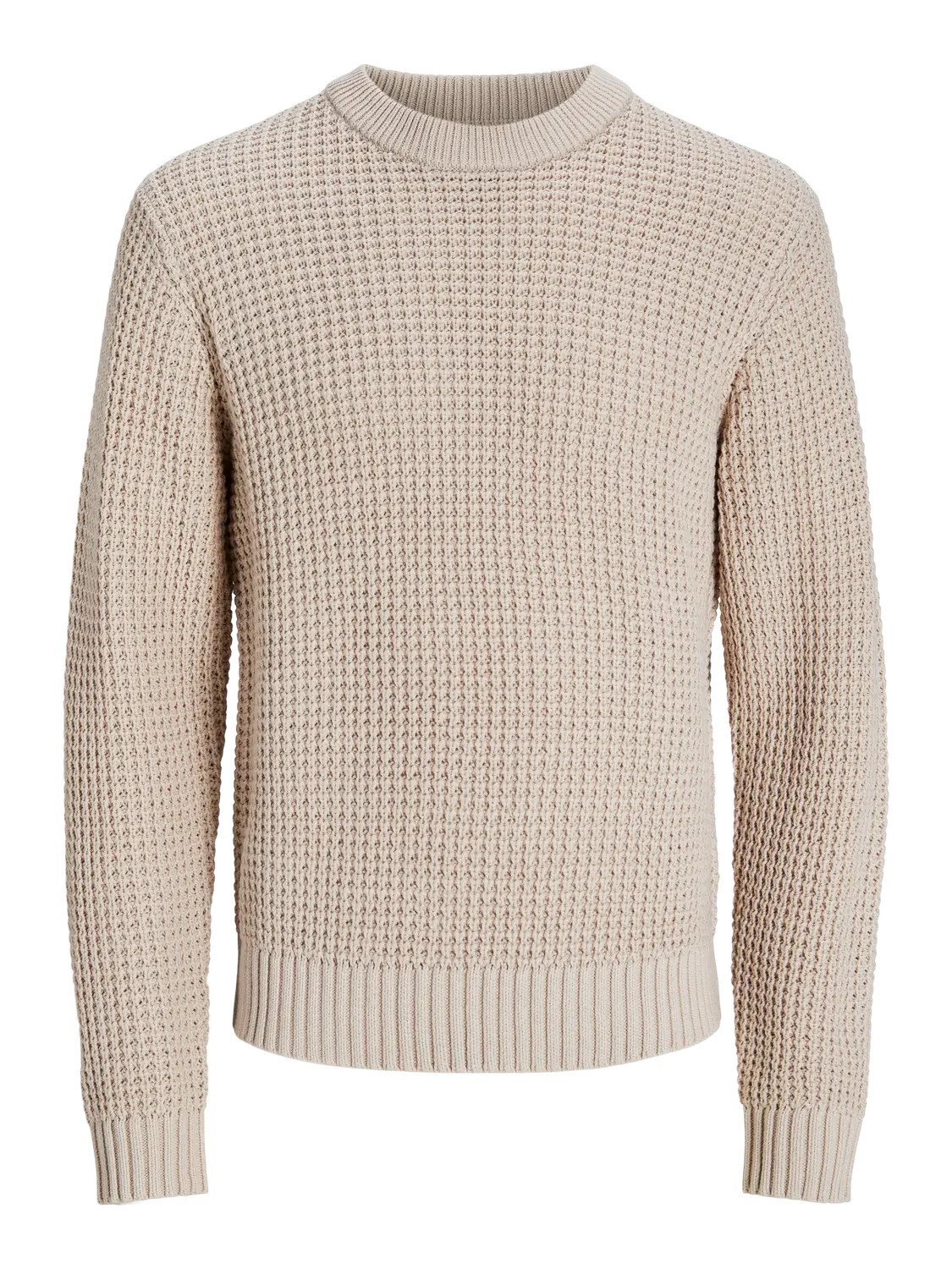JACK & JONES Muški džemper 12266406, Bež