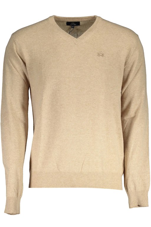 LA MARTINA Muški džemper XMS001-YW084_BEIGE_04004, Bež