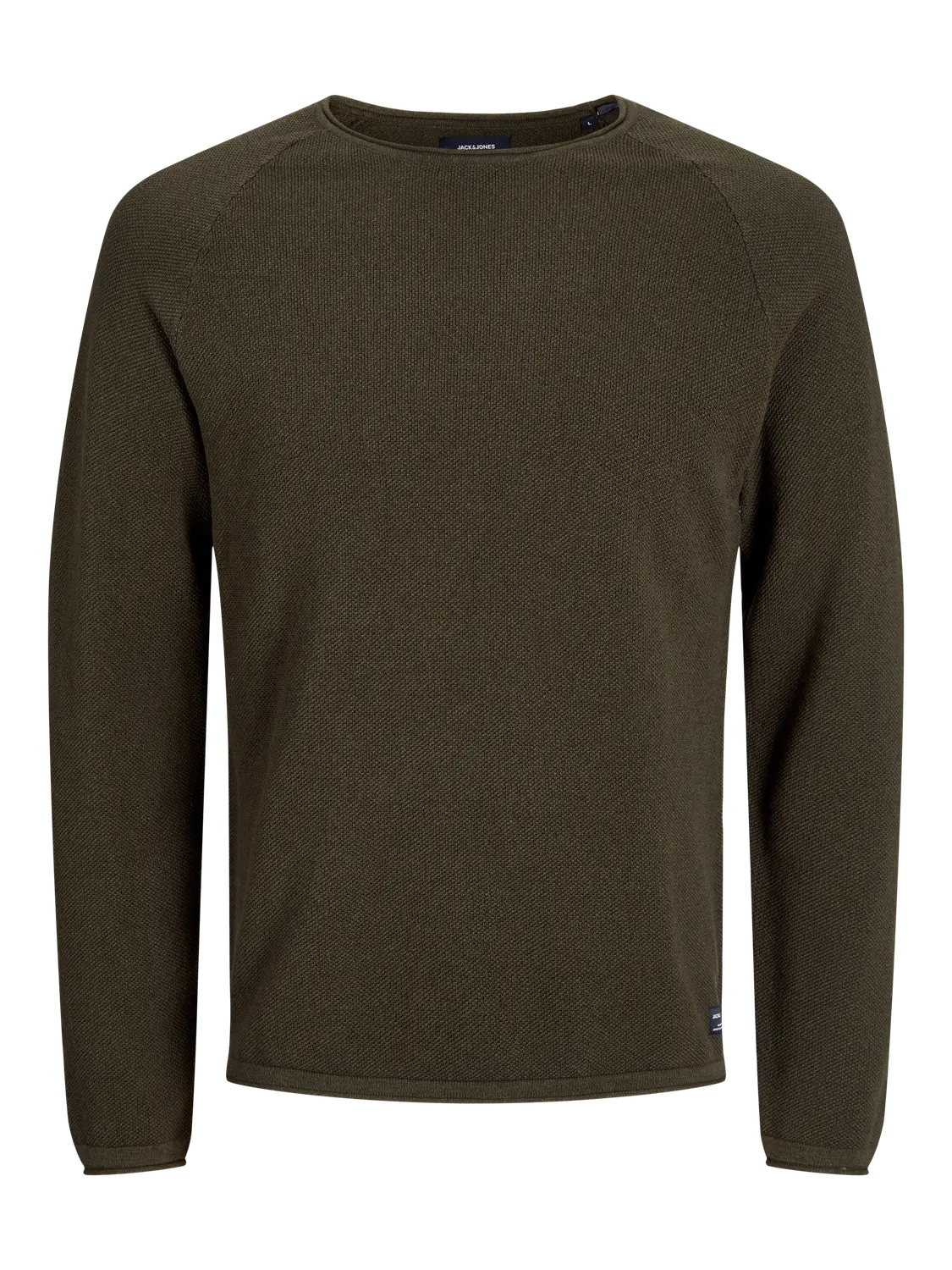 JACK & JONES Muški džemper 12157321, Maslinasti