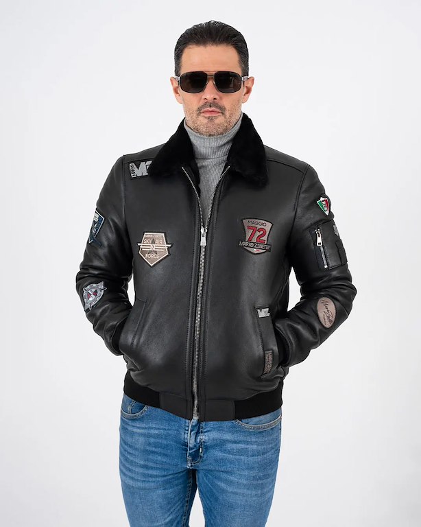 MARIO ZENETTI Muški monton Simone Air, Crni