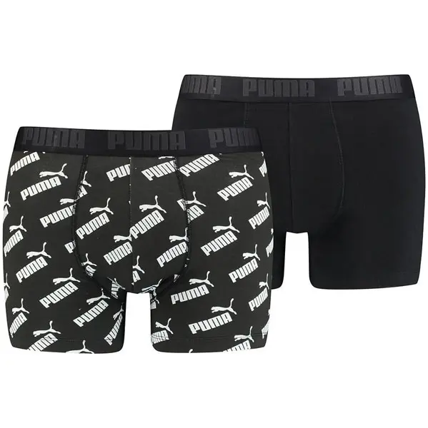 Puma Muške bokserice AOP BOXER, 2 komada, Crne