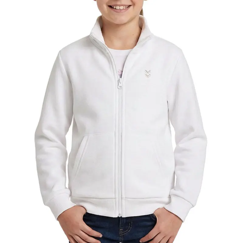 Hummel Duks na rajsferšlus za devojčice Hmlpulse Kids Zip Jacket, Bela