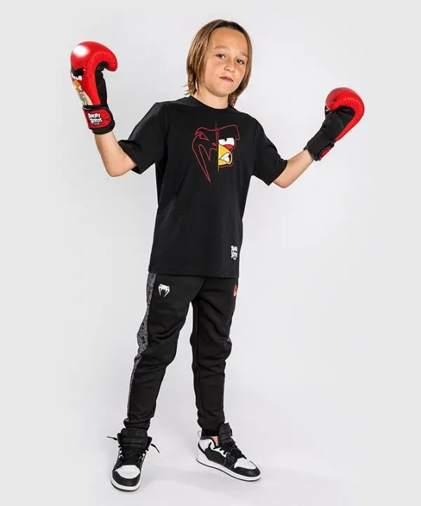 Venum x Angry Birds Majica za dečake, Okrugli izrez, Crna