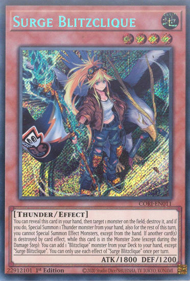Surge Blitzclique - CORI-EN011 - Secret Rare 1st Edition