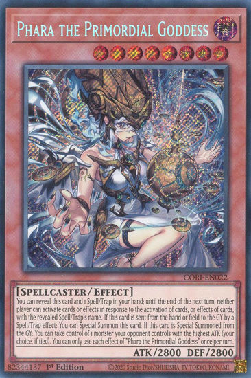 Phara the Primordial Goddess - CORI-EN022 - Secret Rare 1st Edition