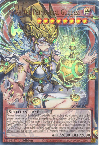 Phara the Primordial Goddess - CORI-EN022 - Extended Art | Ultra Rare 1st Edition