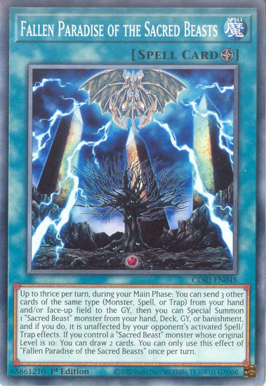 Fallen Paradise of the Sacred Beasts - CORI-EN048 - Common 1st Edition