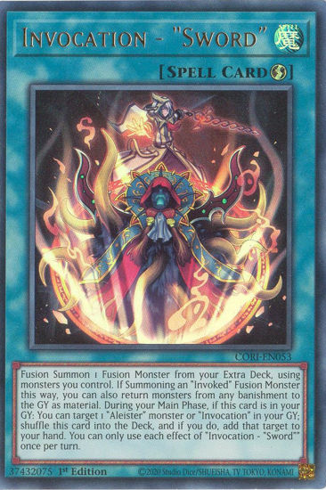 Invocation - "Sword" - CORI-EN053 - Ultra Rare 1st Edition