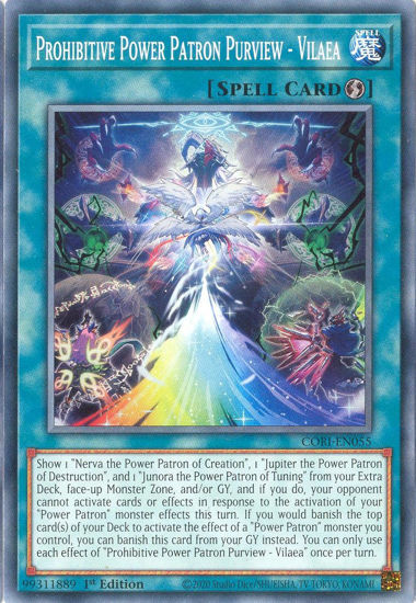 Prohibitive Power Patron Purview - Vilaea - CORI-EN055 - Common 1st Edition