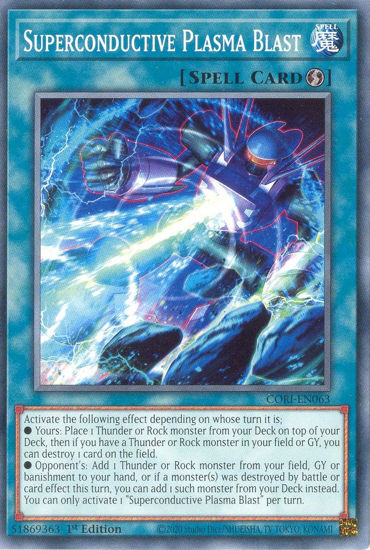 Superconductive Plasma Blast - CORI-EN063 - Common 1st Edition