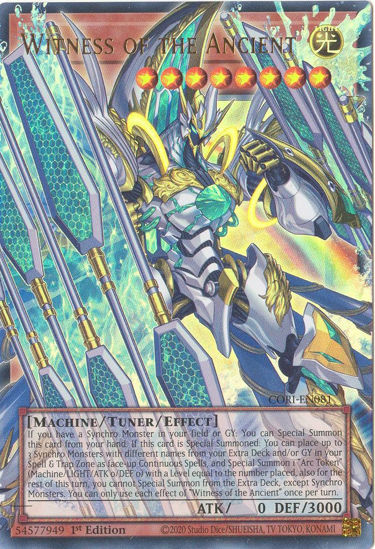 Witness of the Ancient - CORI-EN081 - Extended Art | Ultra Rare 1st Edition