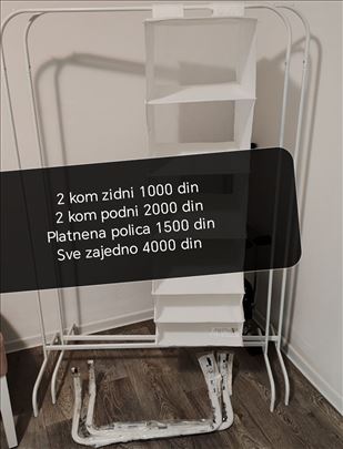 Stenderi, platnena polica, korpa NOVO