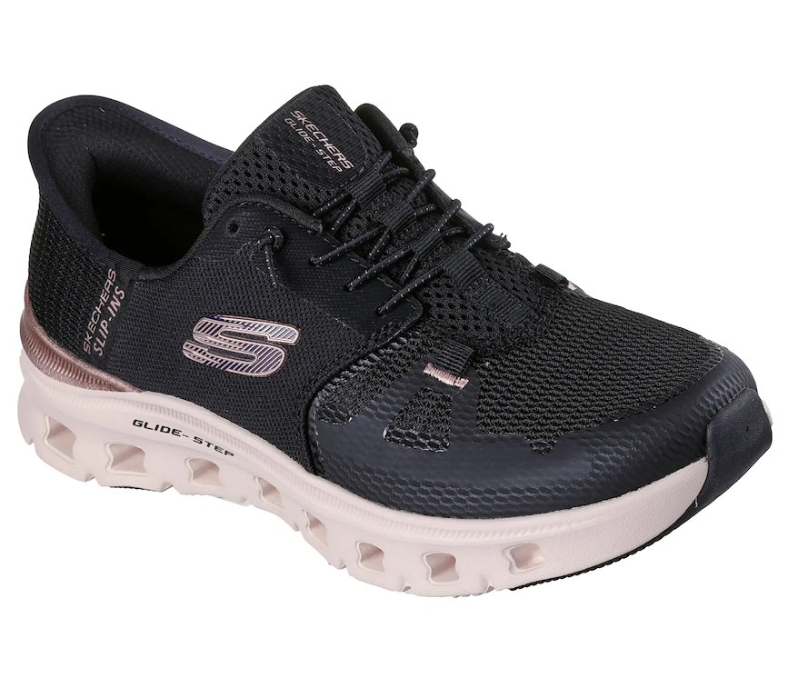 Skechers Ženske patike Glide-Step Pro-Radiant Stride, 150438-BKRG, Crne