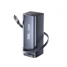 Power bank prenosiva baterija REMAX FC-22 100W sa teleskopskim kablom 20000mAh siva