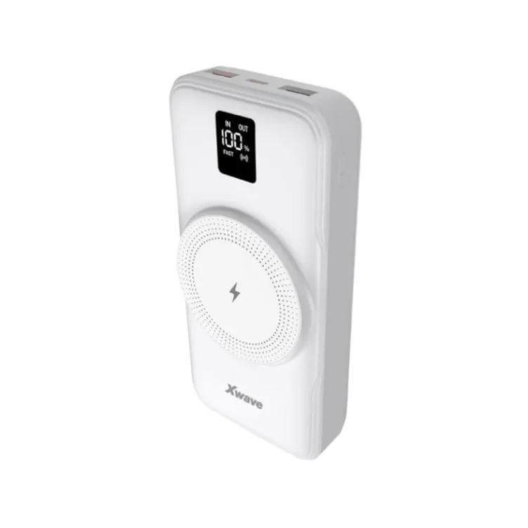 Xwave Power bank eksterna baterija 20000mAh/20W/15W wireless/PD/QC3.0 (bela)