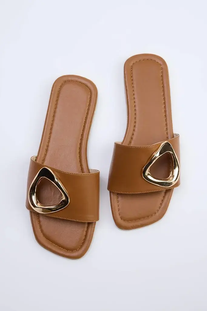 Trendyol Shoes Ženske papuče Takss26Te00021, Narandžaste