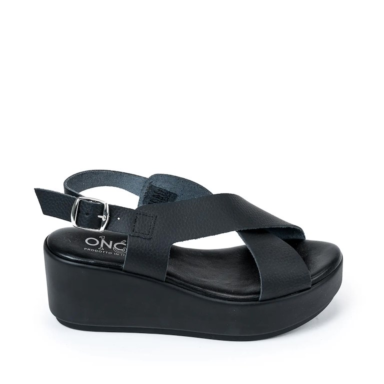 Once Ženske sandale ONCE-34565 Pelle-Nero, Crne