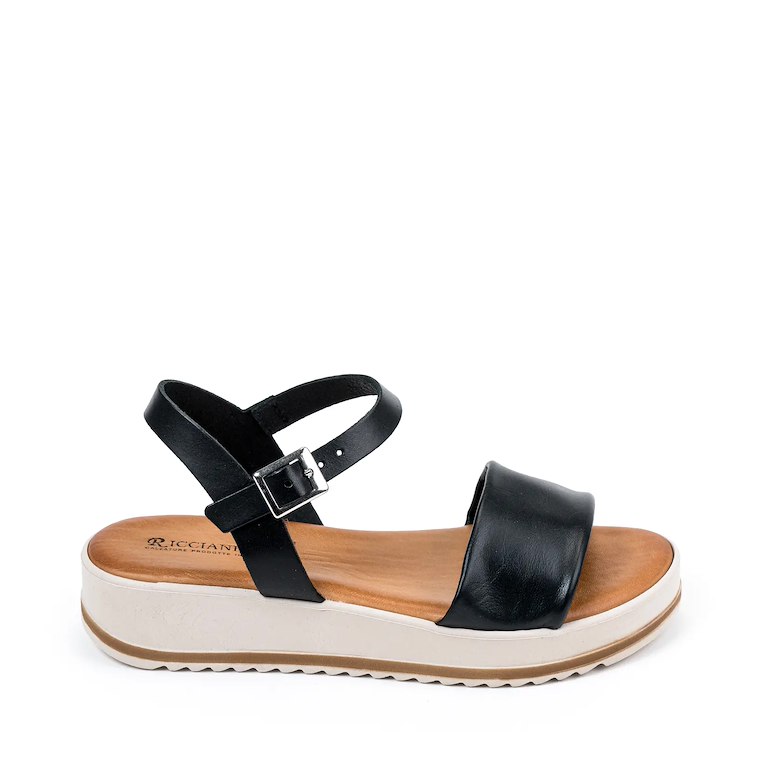 Riccianera Ženske sandale 2062/01 Pelle-Nero, Crne