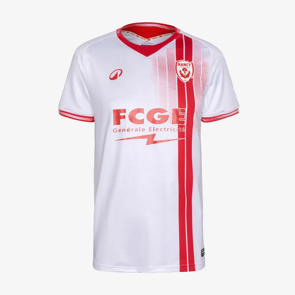 Zvanična bela majica kratkih rukava AS Nancy Lorraine za sezonu 25/26