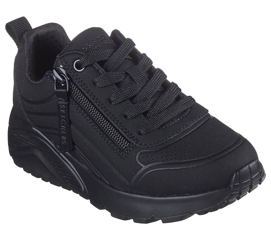 Skechers Patike za devojčice Uno Lite - Easy Zip, 310387L-BBK, Crne