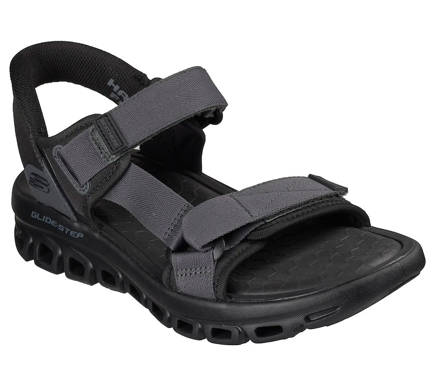 Skechers Muške sandale Glide Step Sandal-Dovah, 233382-BBK, Crne