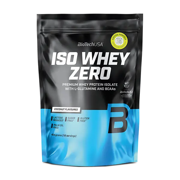 BioTechUSA Protein Iso Whey Zero, Bez laktoze, Kokos, 454g