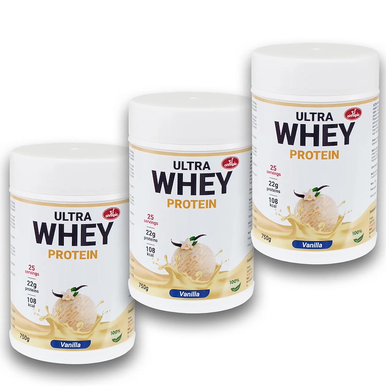 Olympic Ultra Whey protein 840g Vanila, Vanila, Vanila, 3 komada