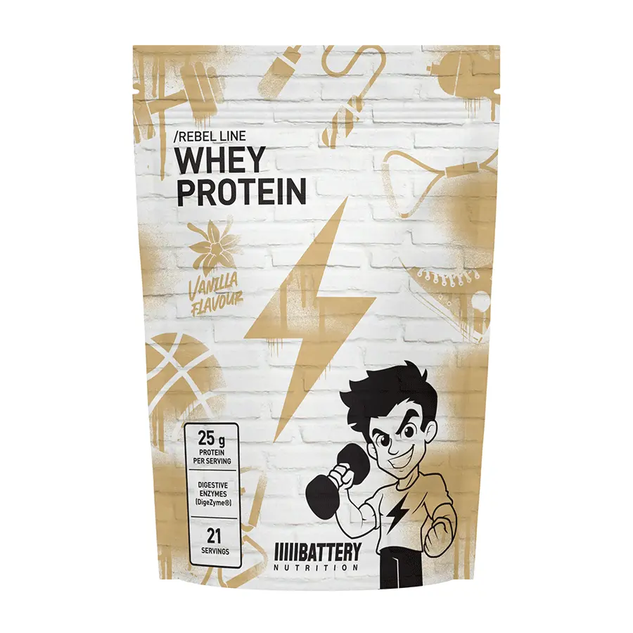 Battery Nutrition Whey protein Rebel, Vanila, 700 g