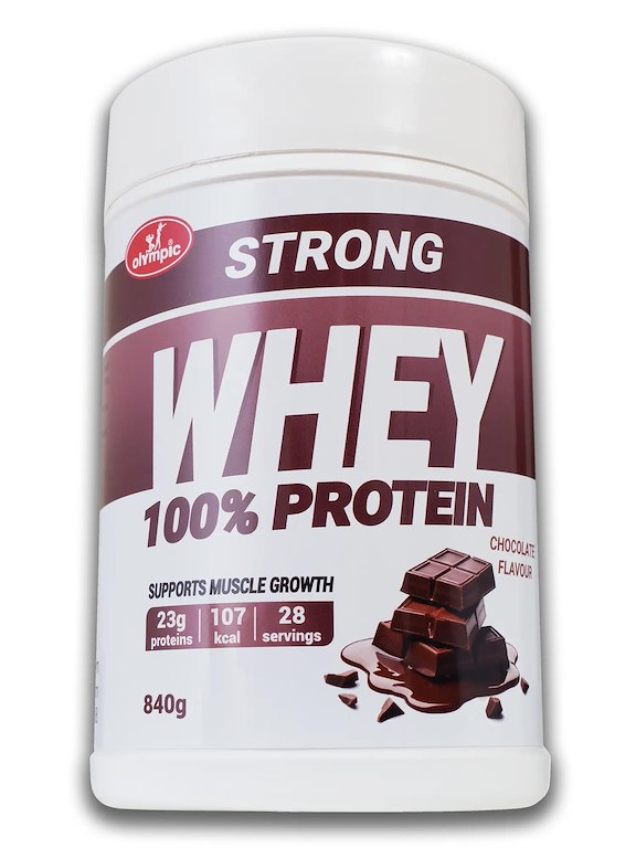 Olympic Whey Protein Strong, Čokolada, 840 g