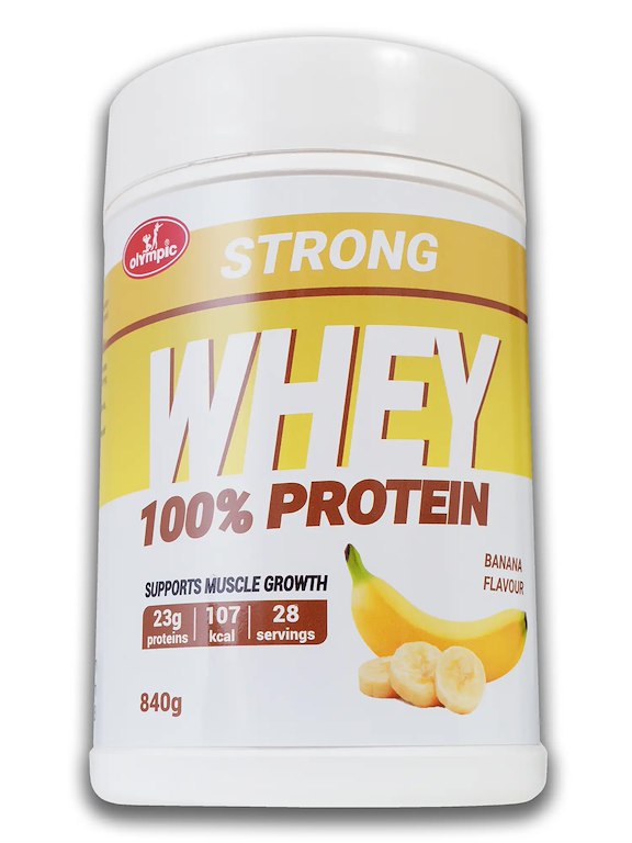 Olympic Whey Protein Strong, Banana, 840 g