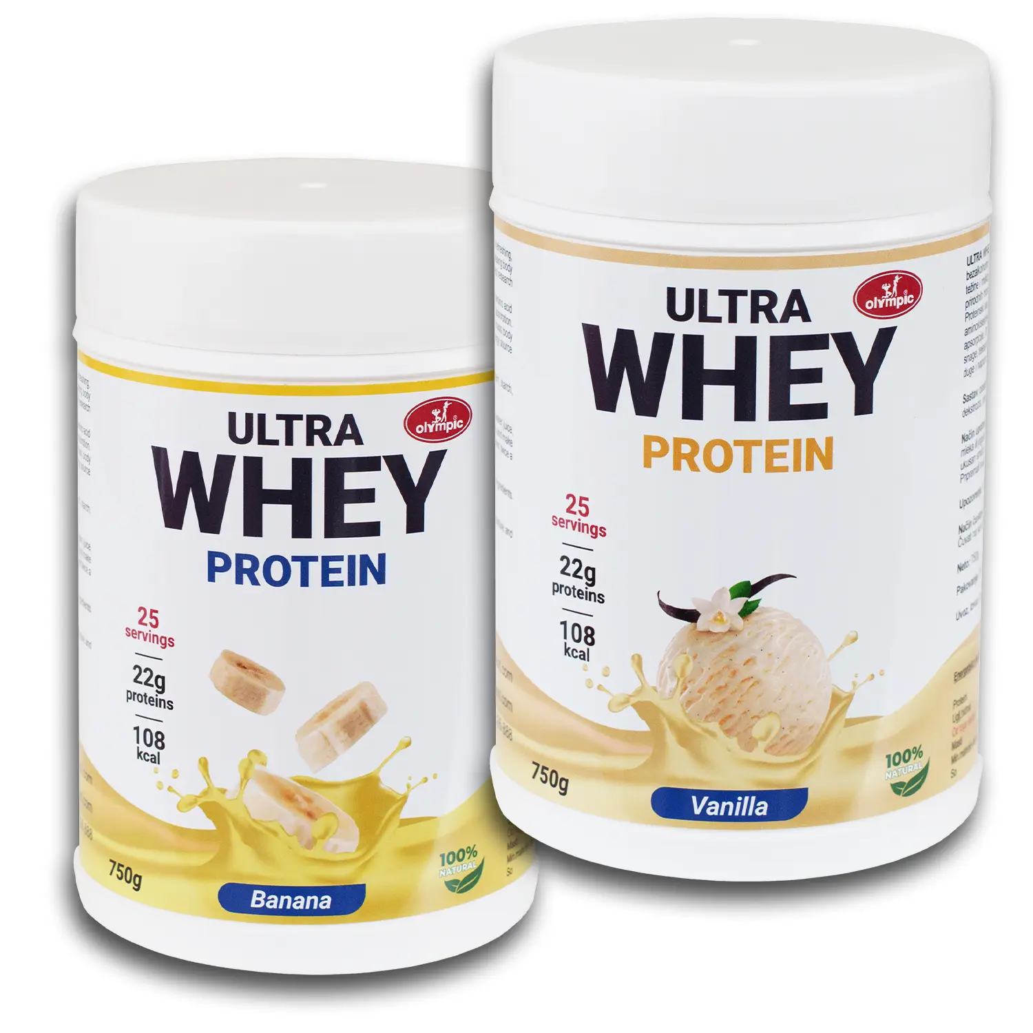 Olympic Whey Protein Ultra, Vanila i Banana, 750 g, 2 komada