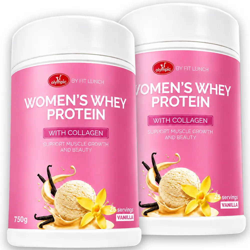 Olympic Woman's Whey Protein sa kolagenom, Vanila, 750 g, 2 komada