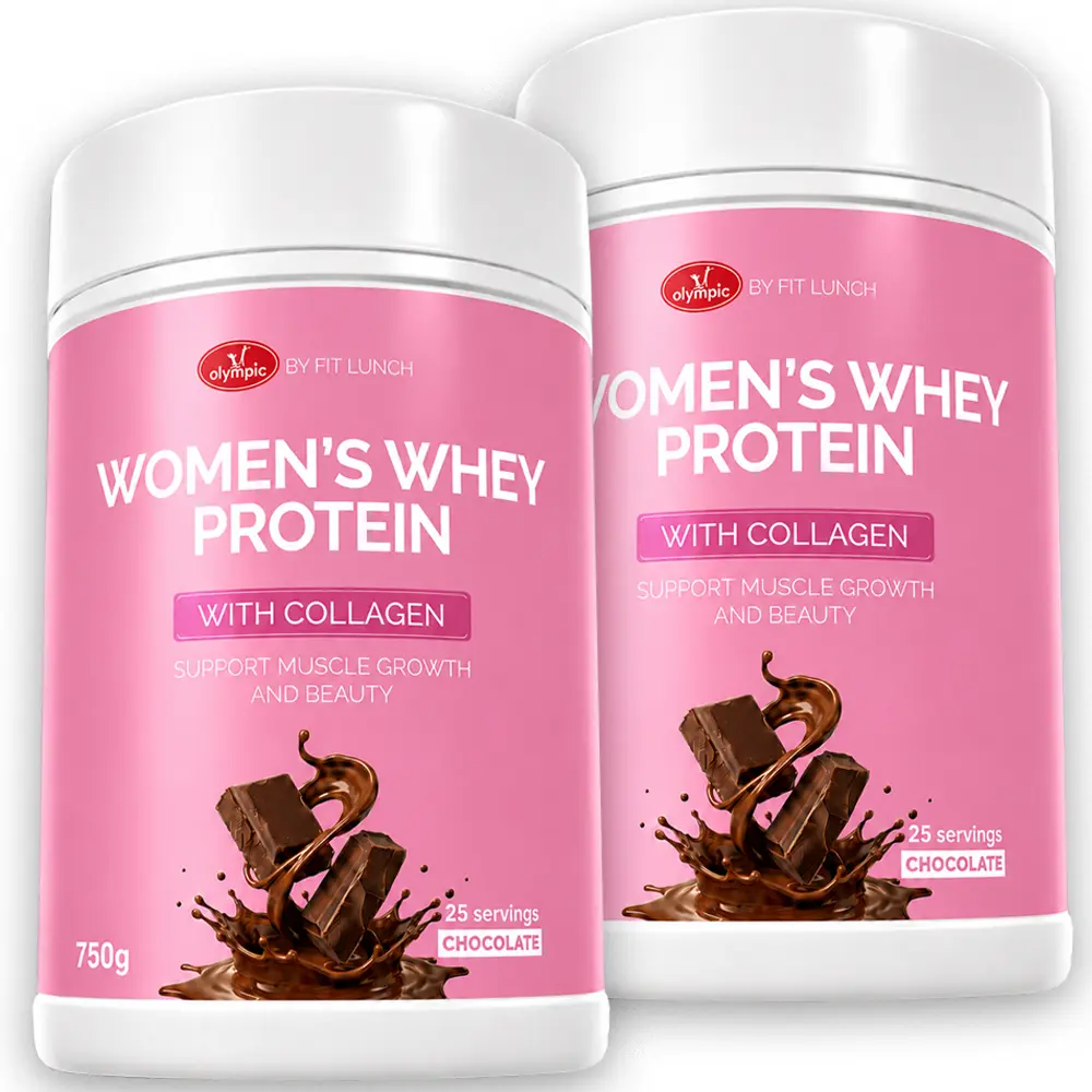 Olympic Woman's Whey Protein sa kolagenom, Čokolada, 750 g, 2 komada