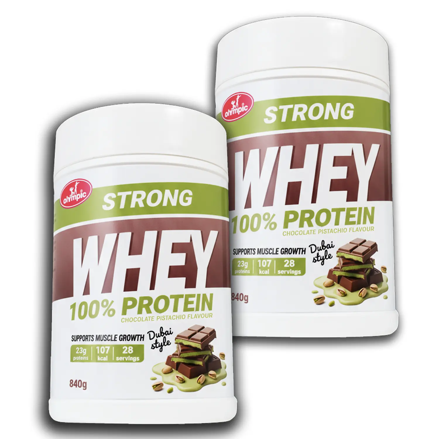 Olympic Whey Protein Strong, Dubai čokolada, 840 g, 2 komada