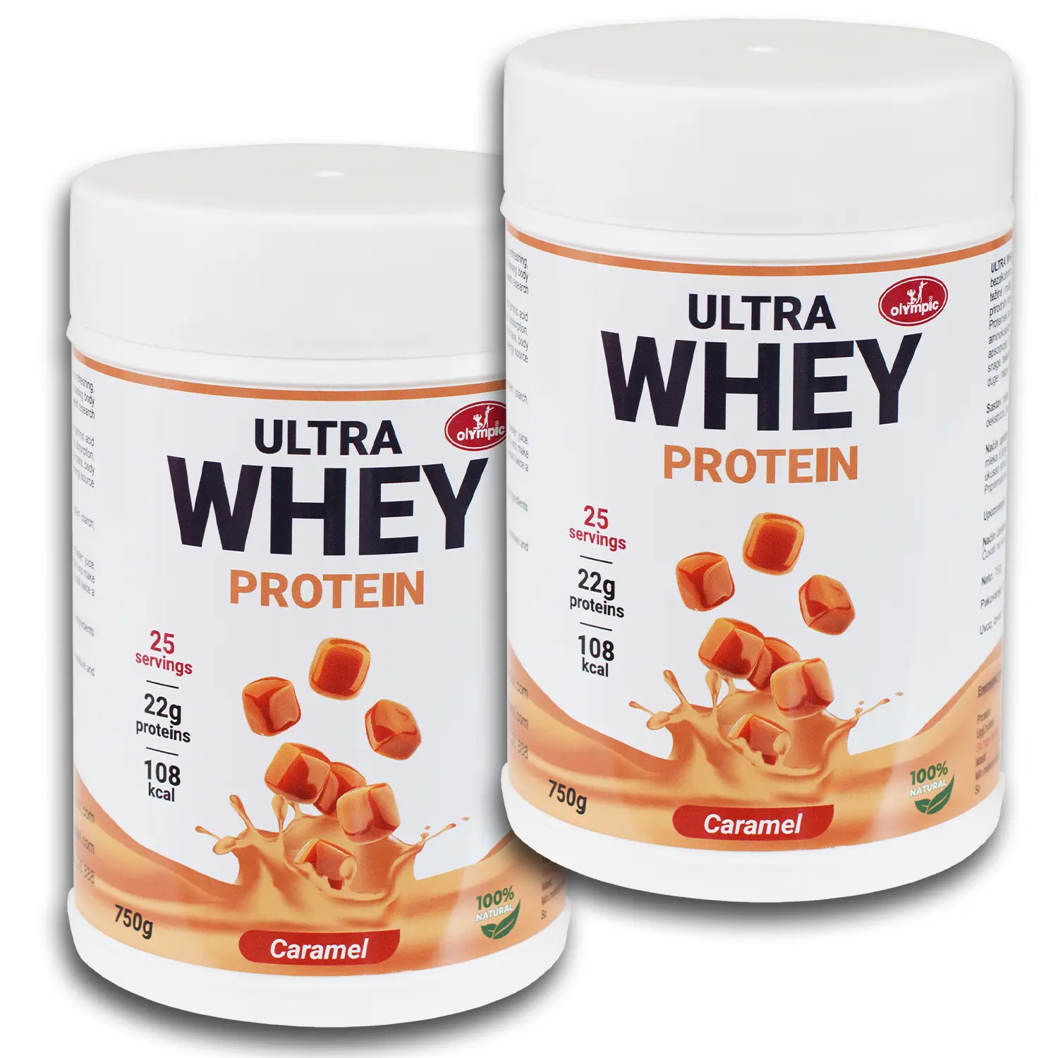 Olympic Whey Protein Ultra, Karamela, 750 g, 2 komada