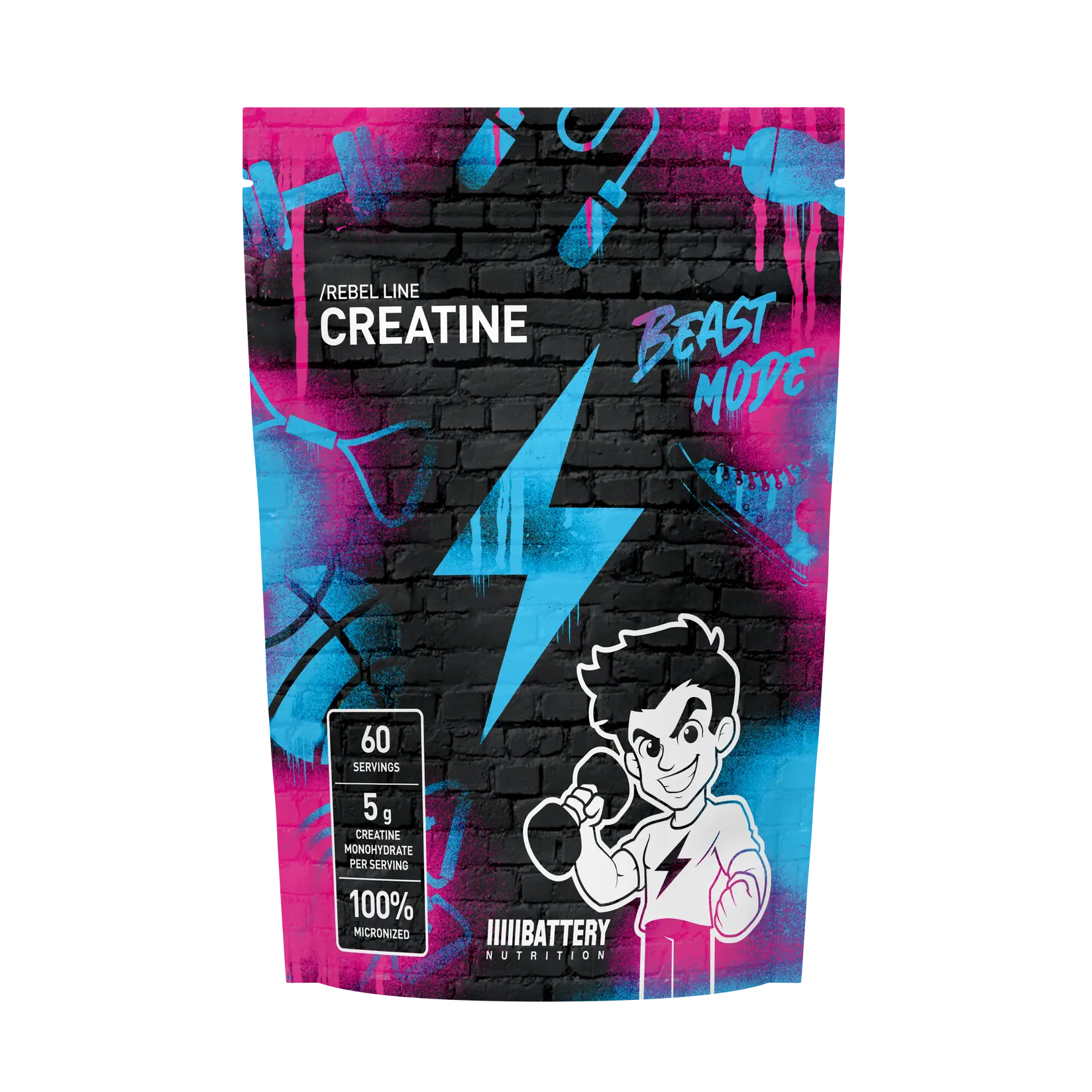 Battery Nutrition Kreatin Rebel, 300 g