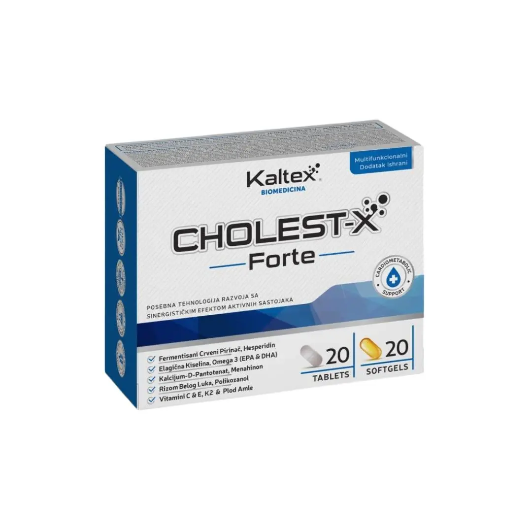 Kaltex Tablete i kapsule Cholest-X Forte, 20 tableta i 20 kapsula