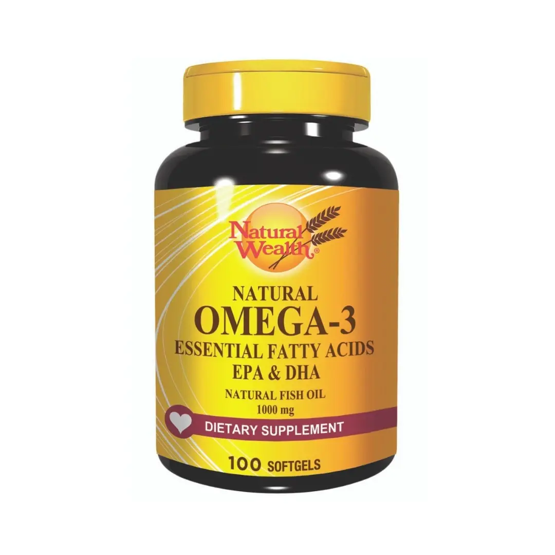 Natural Wealth Omega 3 Natural 1000 mg, 100 kapsula
