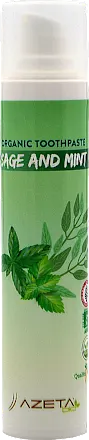 AZETA bio
Organska pasta za zube, žalfija i nana, 50 ml