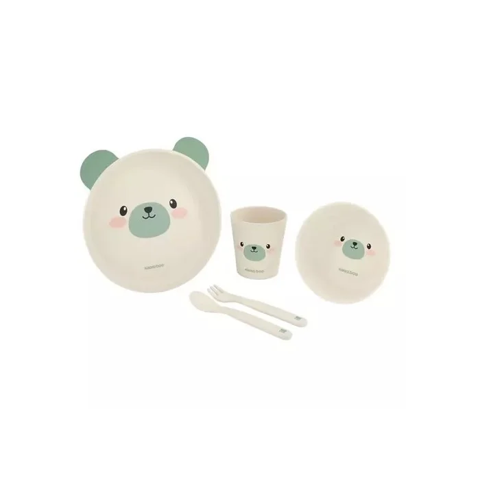 Set posuđa od bambusa Bear Mint KKB40072