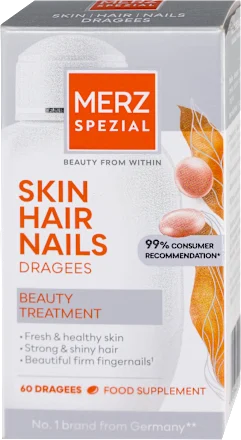 MERZ SPEZIAL
BEAUTY TREATMENT dražeje za kosu, kožu i nokte, 60 kom
Dodatak ishrani