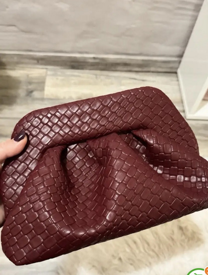 Clutch bag bordo