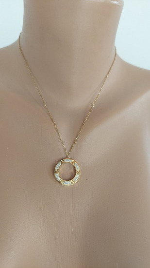 Cartier LOVE ogrlica 18 k pozlata NOVO