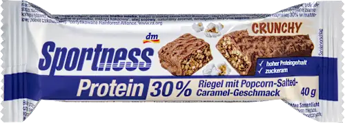 Sportness
Proteinska pločica sa ukusom hrskavih kokica i slane karamele 30%, sa zaslađivačem, 40 g
