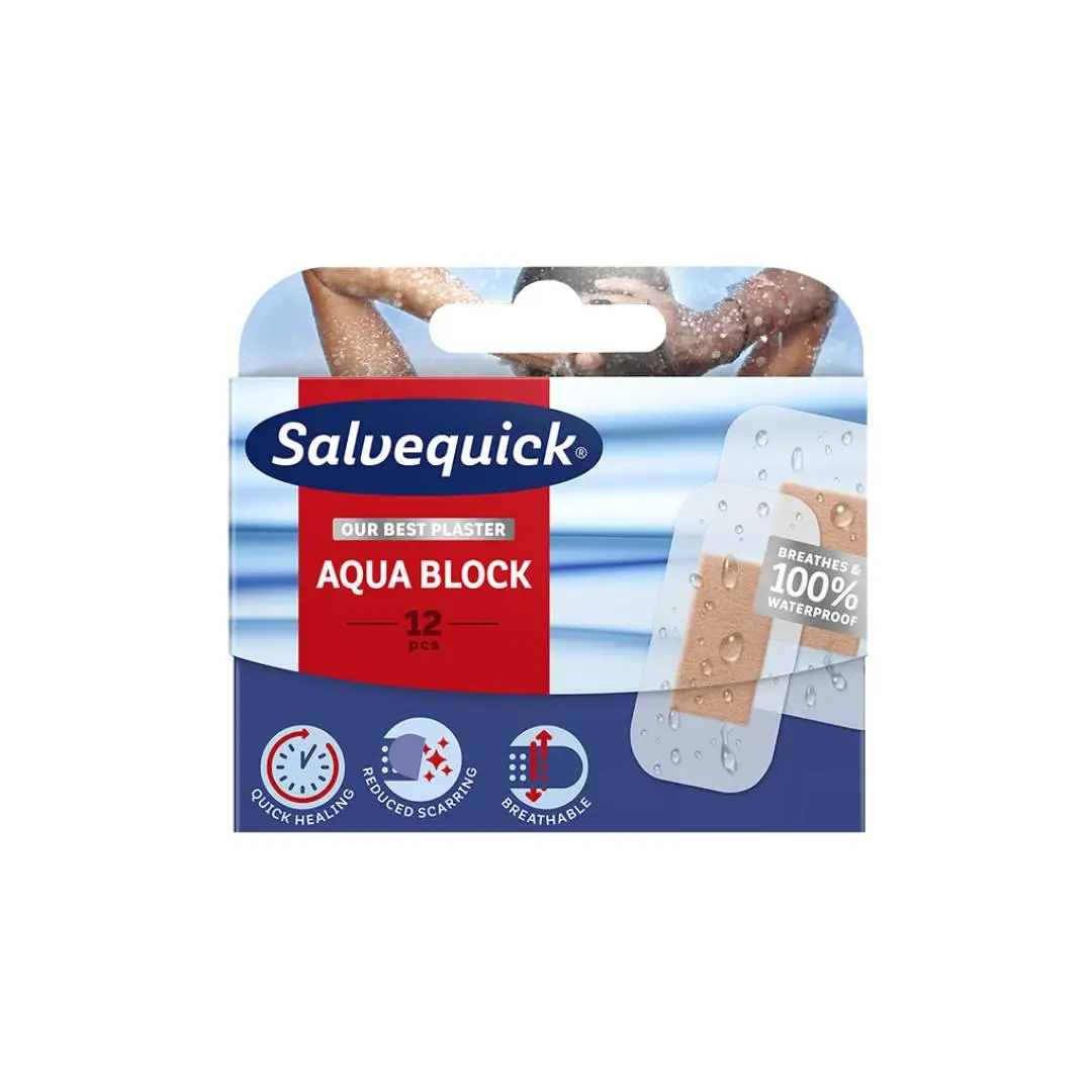 Salvequick Flasteri Aqua Block, 12 komada
