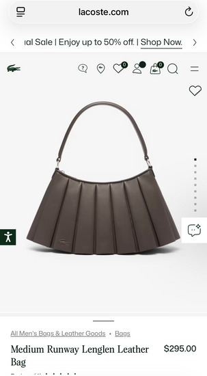 NOVO Lacoste Lenglen Torba. (suknjica)