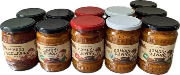 Planinska Tajna Mix 3xBlagi ajvar + 2x Ljuti ajvar+ 2x ajvar sa belim lukom + 2x cepkani ajvar + 2x Belolučana paprika