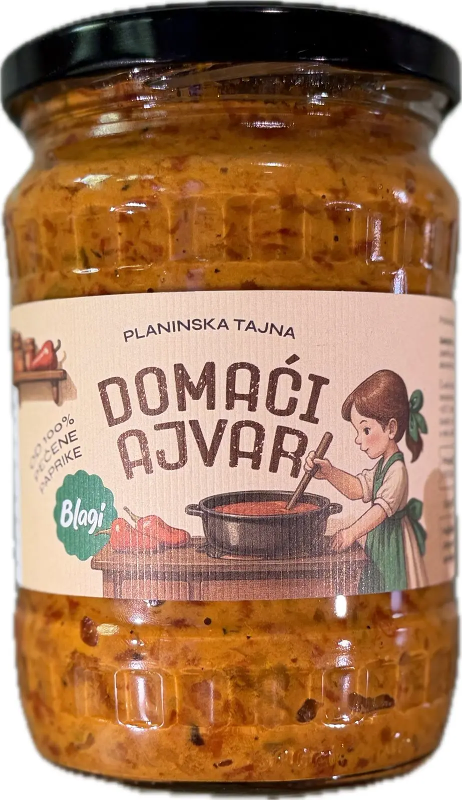 Planinska Tajna Bruski blagi ajvar, 580 g